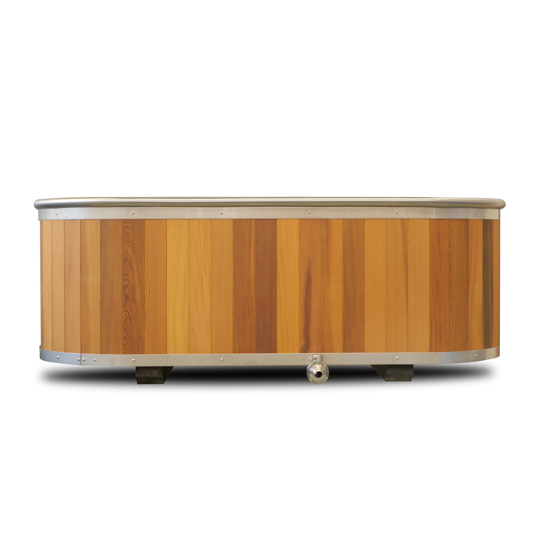 iSteel Stainless Steel and Cedar Outdoor Ice Baths