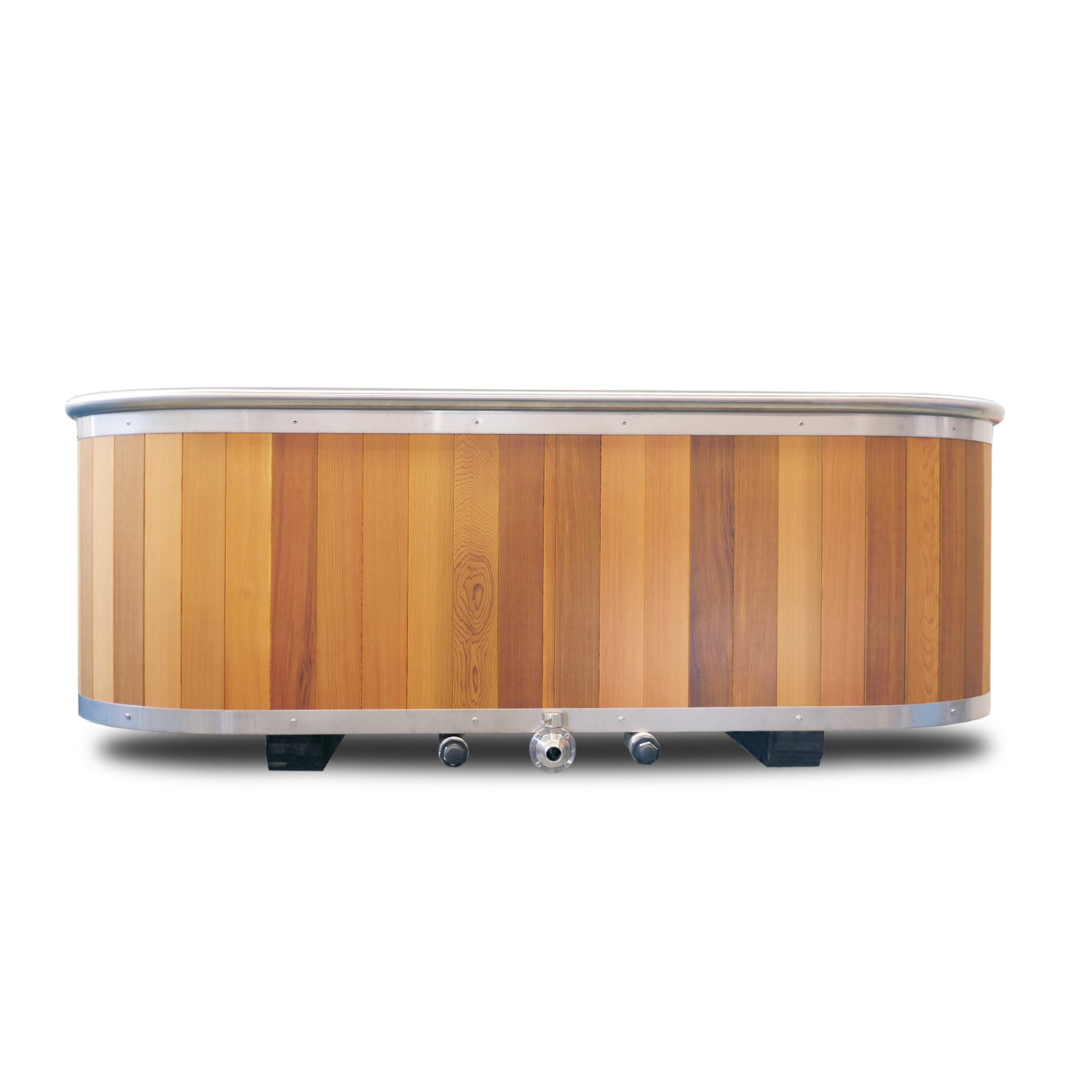 iSteel Stainless Steel and Cedar Outdoor Ice Baths